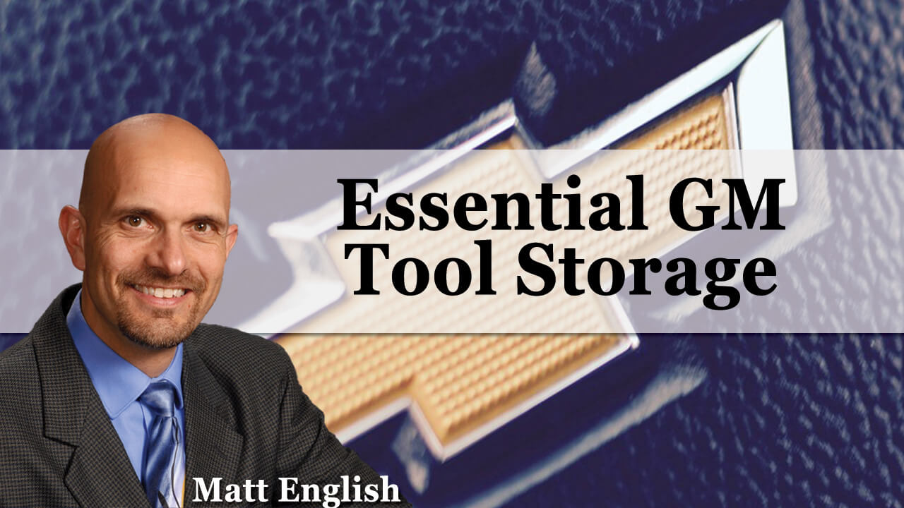 Essential GM Tool Storage